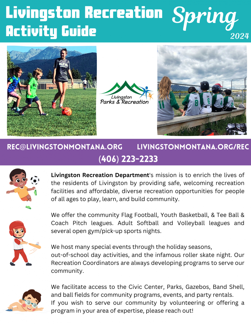 Parks & Recreation Newsletter | Livingston, Montana
